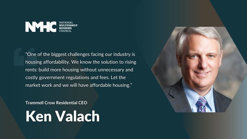 NMHC Elects Ken Valach to Serve as the Council’s Chair | Crow Holdings